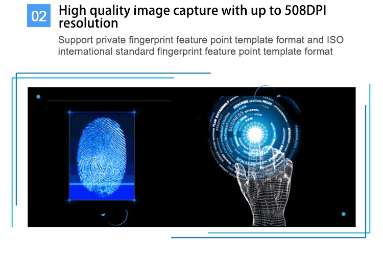 HF7000-Capacitive-FBI-Fingerprint-Scanner - HFSECURITY Biometric Solution