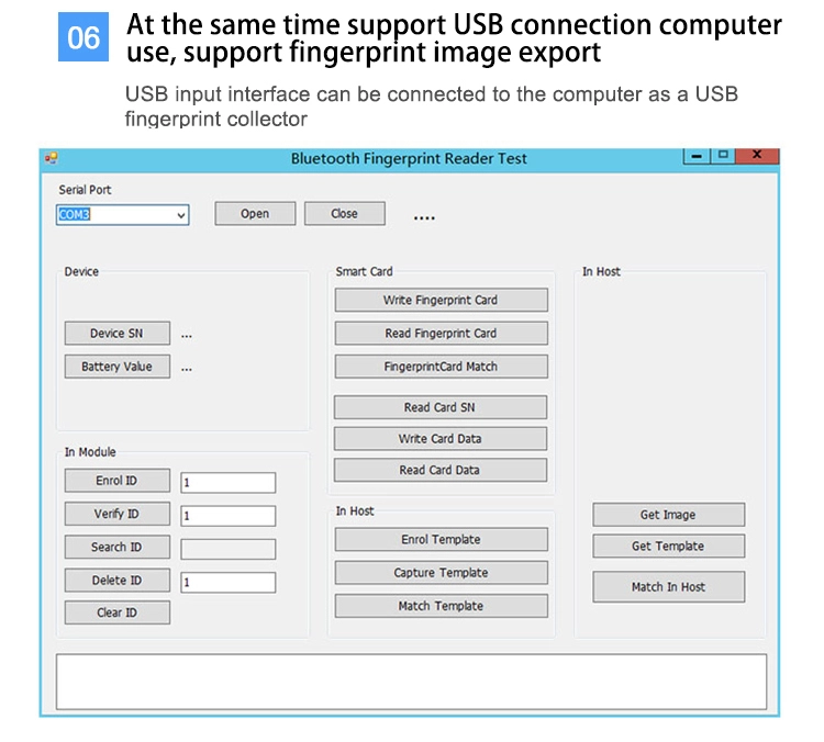 HF7000-Capacitive-FBI-Fingerprint-Scanner - HFSECURITY Biometric Solution